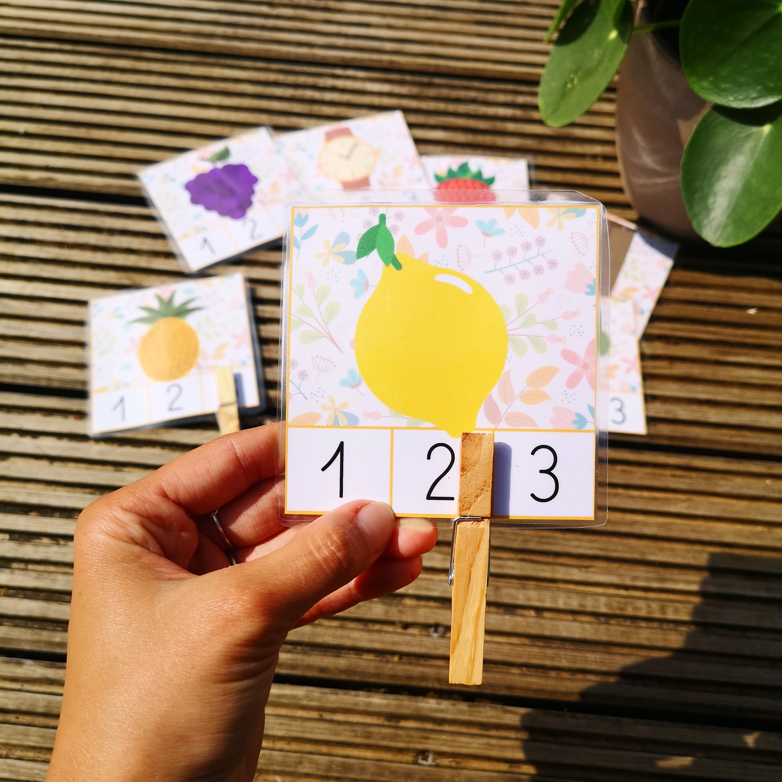 Cartes à pince des syllabes – MS