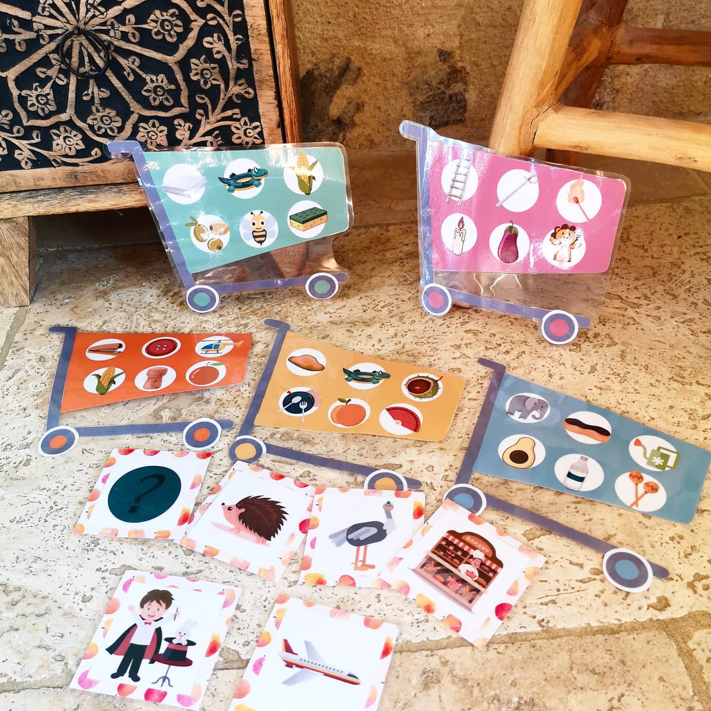 Le jeu du supermarché – Syllabes d’attaque